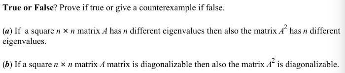 Solved Prove if true or give a counterexample if false. (a) | Chegg.com