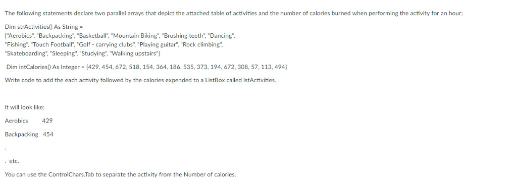Solved The following statements declare two parallel arrays | Chegg.com Solved The following statements declare two parallel arrays | Chegg.com