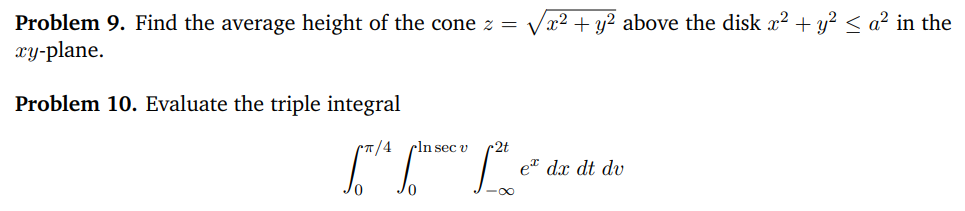 Solved Problem 9. Find the average height of the cone | Chegg.com