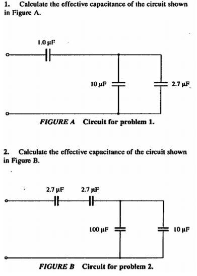Solved 1. Calculate the effective capacitance of the circuit | Chegg.com