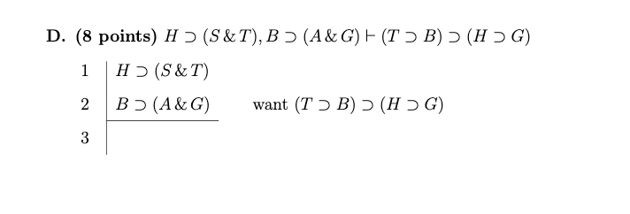Solved Complete each of the following proofs using natural | Chegg.com