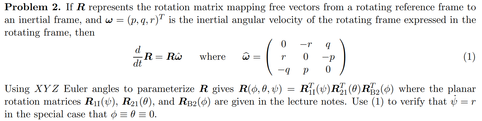 -r 9 = Problem 2. If R represents the rotation matrix | Chegg.com
