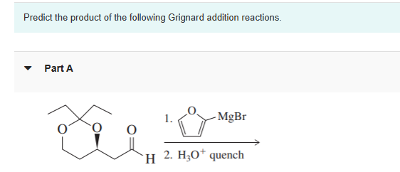 Solved Predict the product of the following Grignard | Chegg.com