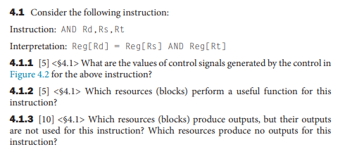 Solved 4.1 Consider the following instruction: Instruction: | Chegg.com