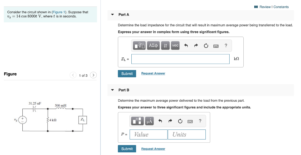 Solved Review Constants Consider the circuit shown in | Chegg.com