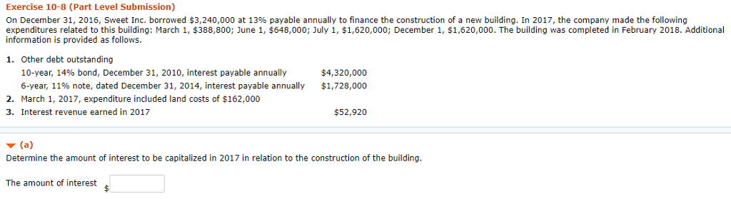Solved Exercise 10-8 (Part Level Submission) On December 31, | Chegg.com