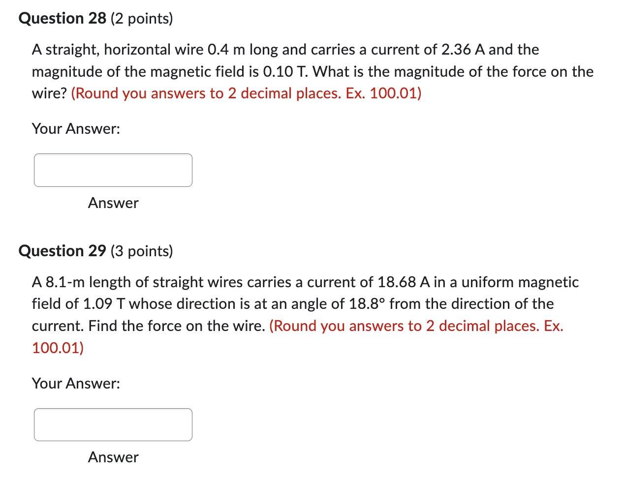 A straight, horizontal wire 0.4 m long and carries a | Chegg.com