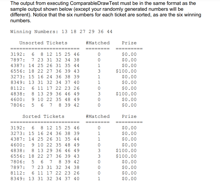 Solved Part A: Create a new version of the LotteryTicket | Chegg.com