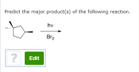 Solved Predict the major product(s) of the following | Chegg.com