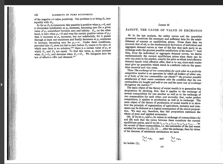 Solved Leon Walras, Éléments d'économie politique pure, ou | Chegg.com