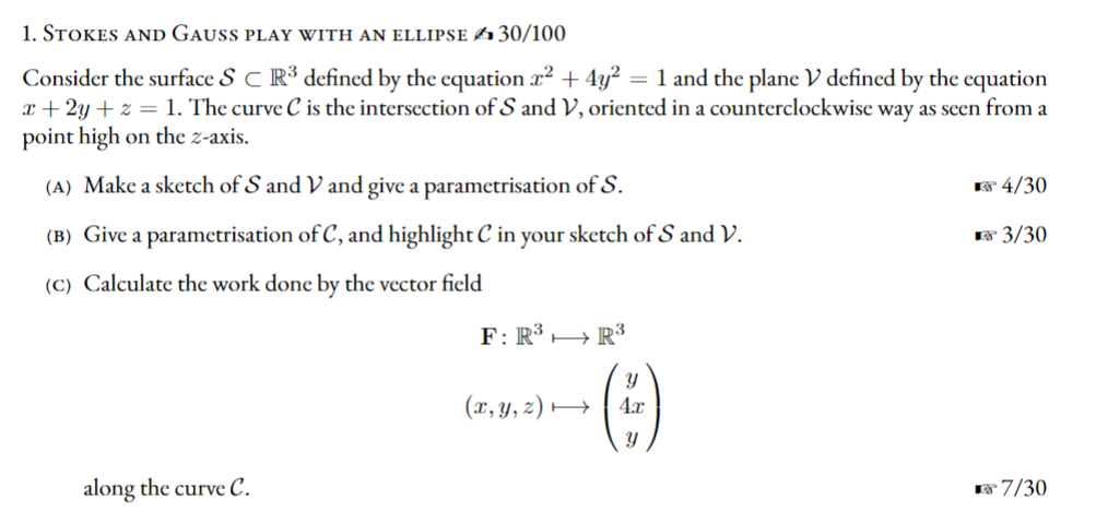 Solved Consider the surface SsubR3 ﻿defined by the equation | Chegg.com