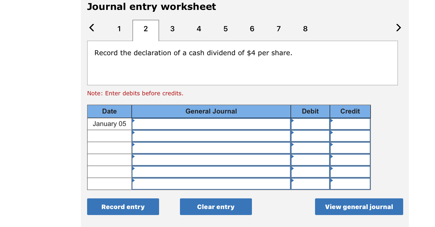 Solved Journal entry worksheet 8 Record the reissue of 3,000 | Chegg.com