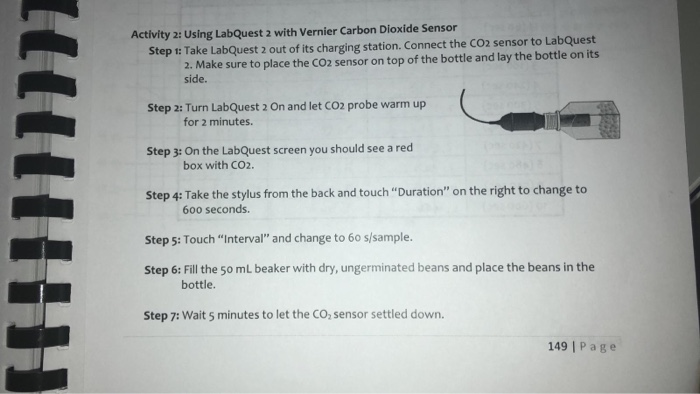 Activity 2: Using LabQuest 2 with Vernier Carbon | Chegg.com