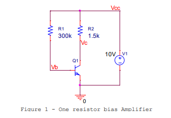 Solved For the bias circuit shown (one resistor & one & | Chegg.com