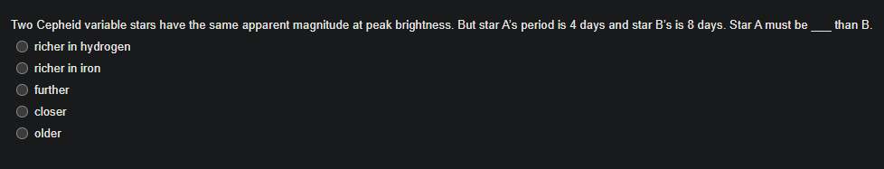 Solved Two Cepheid variable stars have the same apparent | Chegg.com