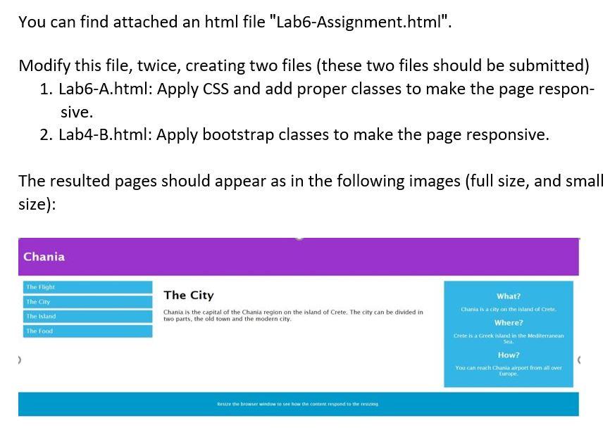 Solved You can find attached an html file | Chegg.com