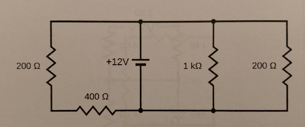 Solved Find The Current Through Voltage Across And Power