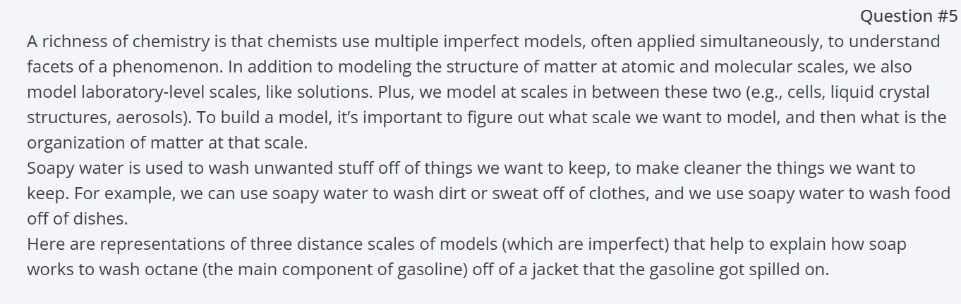 Solved Question #5A richness of chemistry is that chemists | Chegg.com