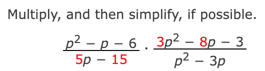 Solved Multiply, and then simplify, if | Chegg.com