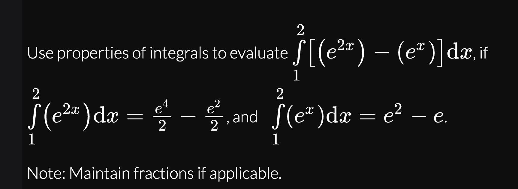 Solved Use properties of integrals to evaluate | Chegg.com