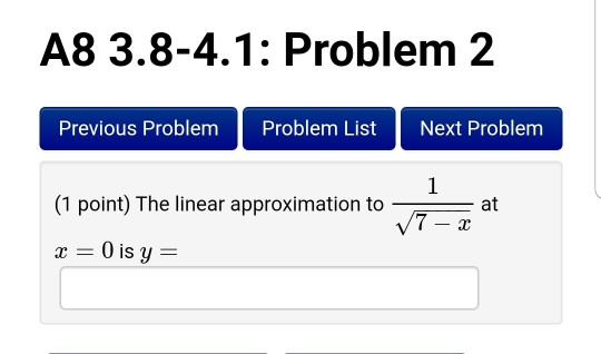 Solved A8 38 41 Problem 2 Previous Problem Problem List 