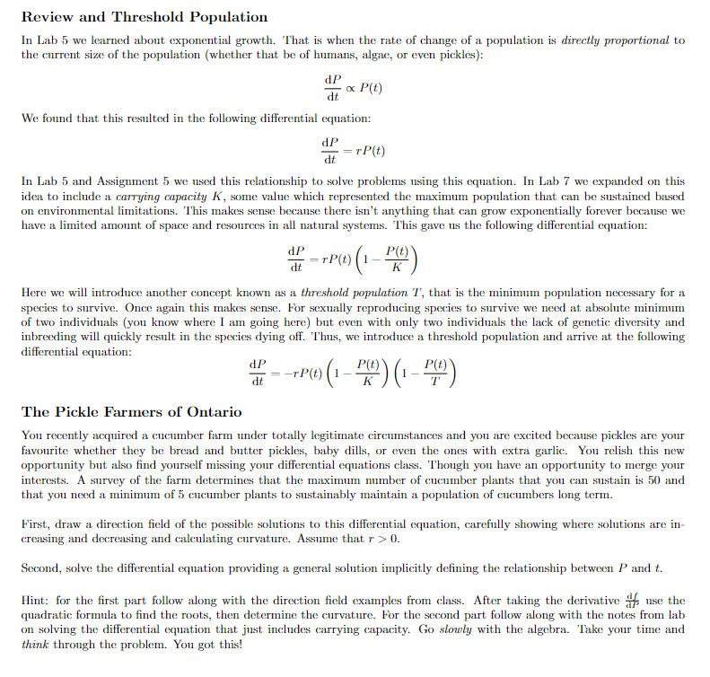 Give me an example of Review and Threshold | Chegg.com