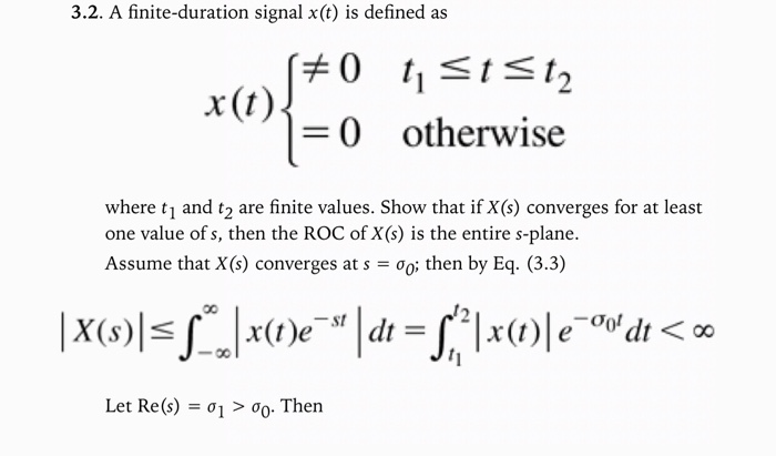 Solved 3.2. A finite-duration signal x(t) is defined as x(t) | Chegg.com