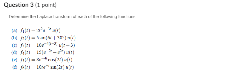 Solved (2 s+25.98)/(s2+36)(8.5)e−3a/s+2−60/(s2−4)8( | Chegg.com
