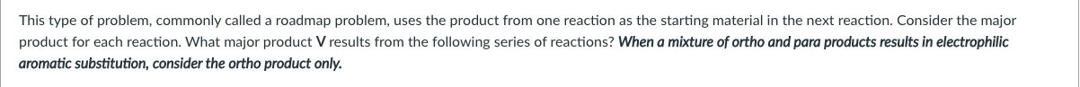 Solved This type of problem, commonly called a roadmap | Chegg.com