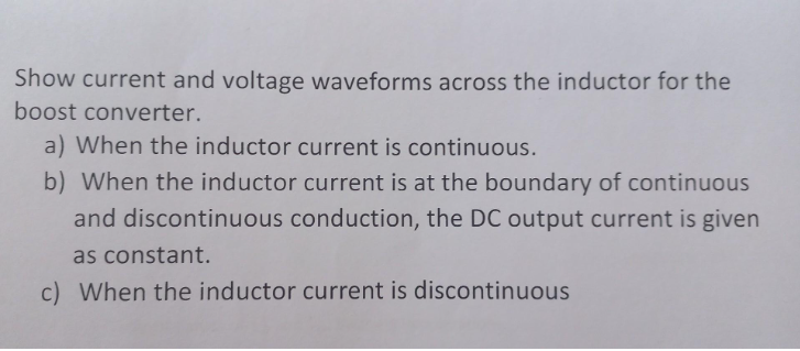 Solved Show current and voltage waveforms across the | Chegg.com