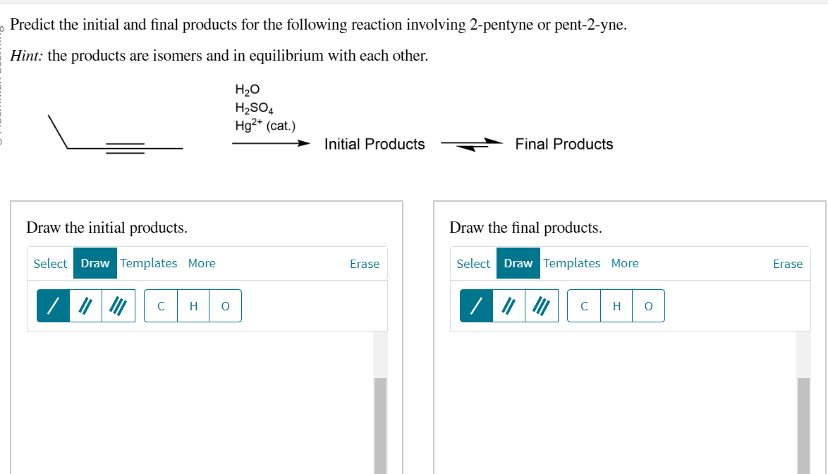 Solved Predict the initial and final products for the | Chegg.com