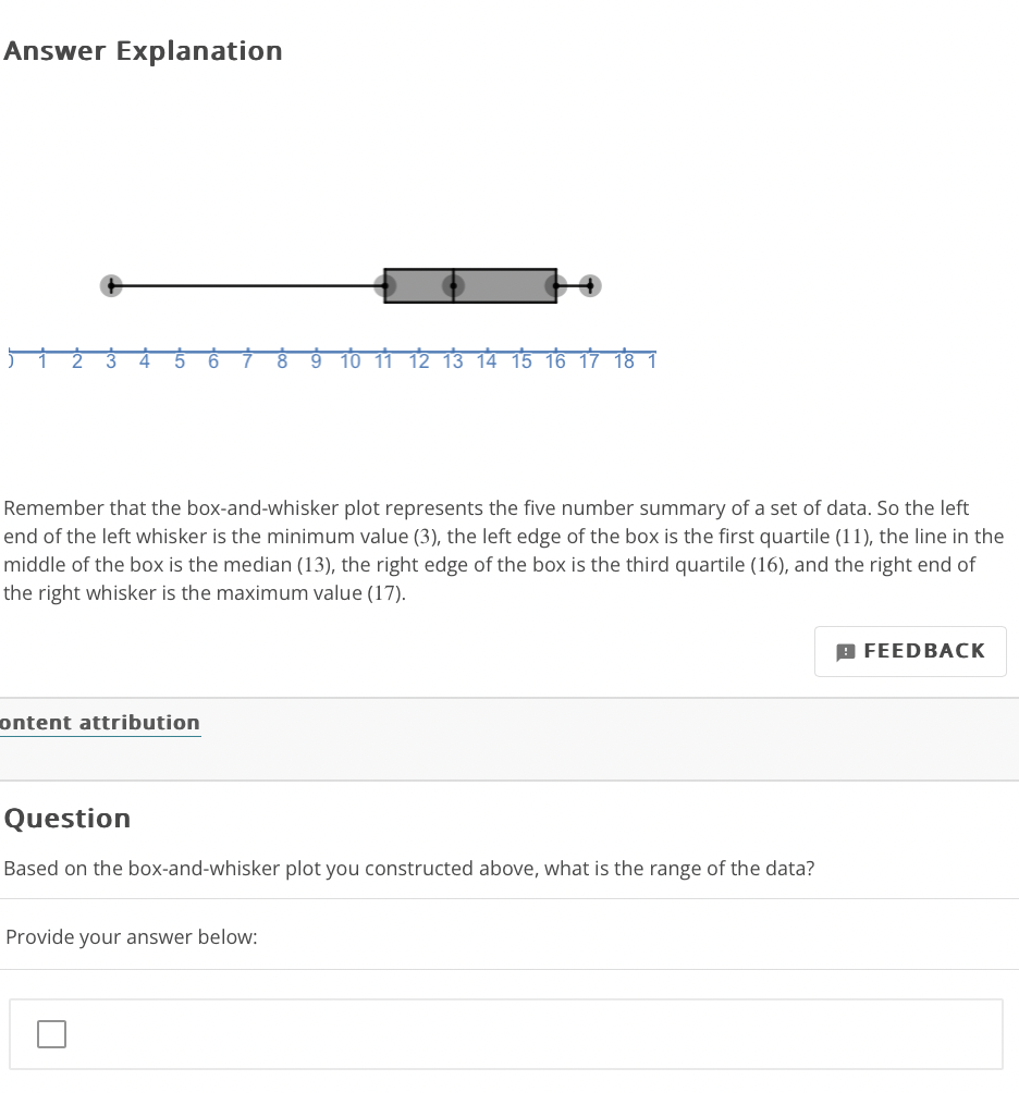 Solved Answer ExplanationRemember that the box-and-whisker | Chegg.com