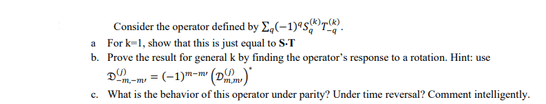 Consider the operator defined by 2,(-1)957( a For | Chegg.com