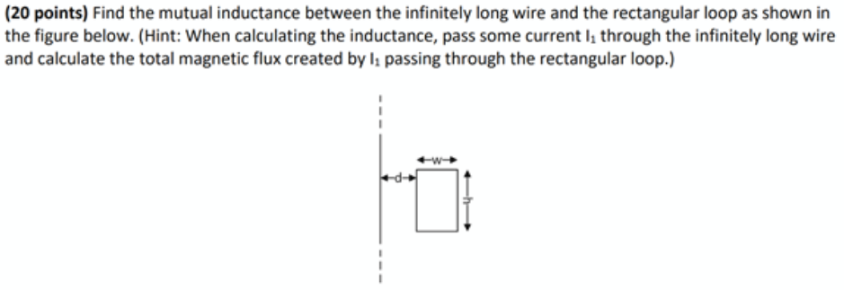 Solved (20 points) Find the mutual inductance between the | Chegg.com