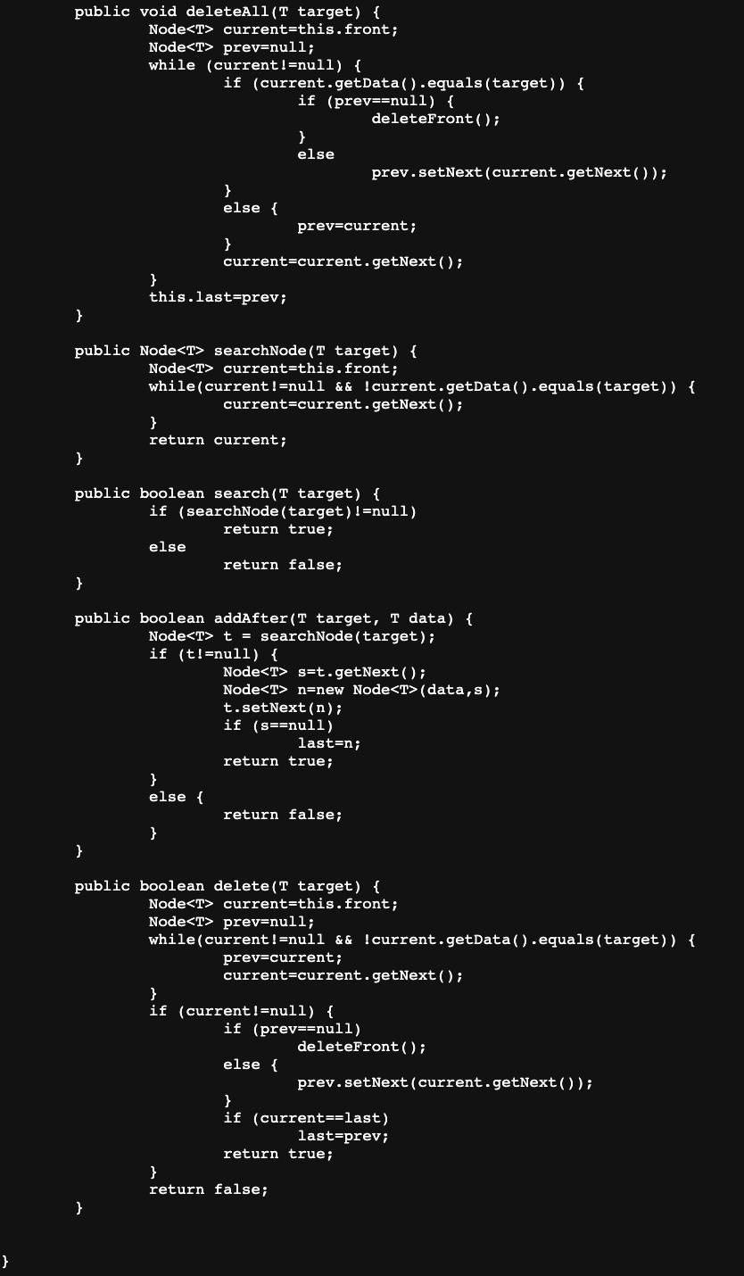 Solved Given the following JAVA classes, write a method | Chegg.com
