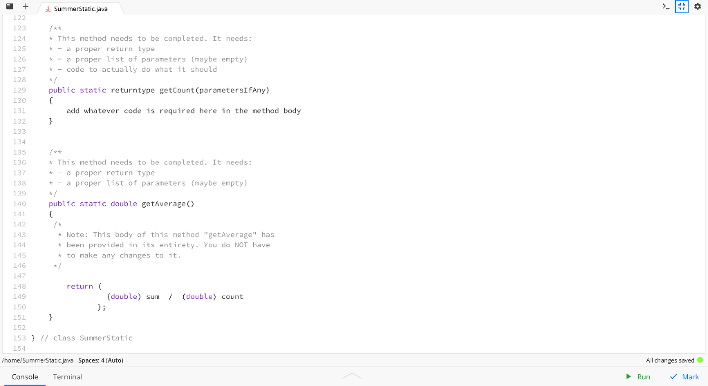 Solved Summer Static (Required Exercise) Here will we again | Chegg.com