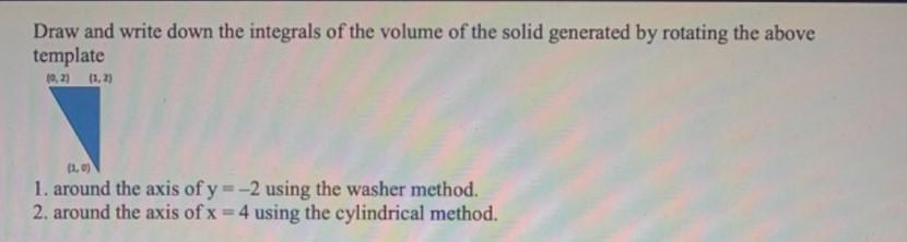 Solved Draw and write down the integrals of the volume of | Chegg.com