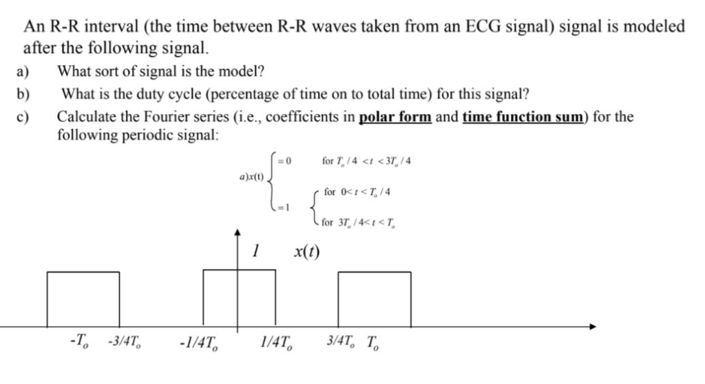 Solved An R-R interval (the time between R-R waves taken | Chegg.com