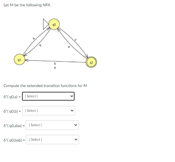 Solved Let M be the following NFA 91 b a Compute the | Chegg.com