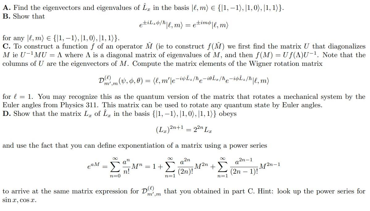 You can do only parts C and D. A and B are just for | Chegg.com