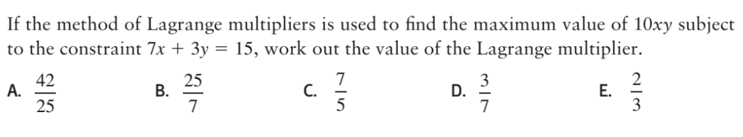 Solved = If the method of Lagrange multipliers is used to | Chegg.com