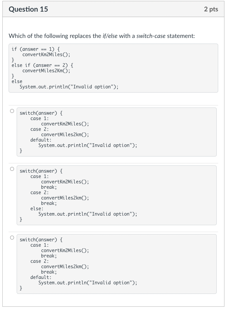 Solved Given that 'response' is a string variable in a Java | Chegg.com