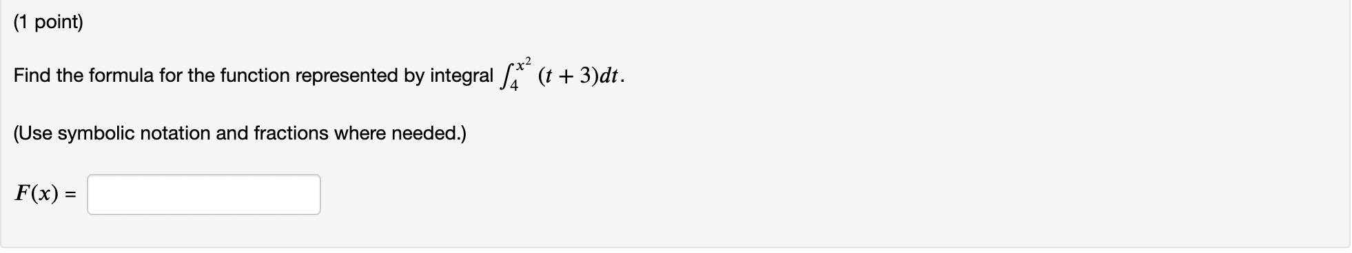 [Solved]: Find the formula for the function represented by