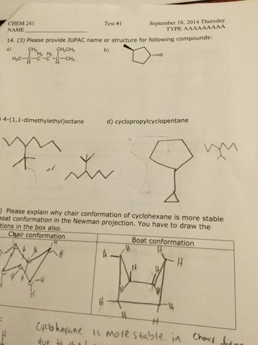 Solved Provide Iupac Name Or Structure For Following