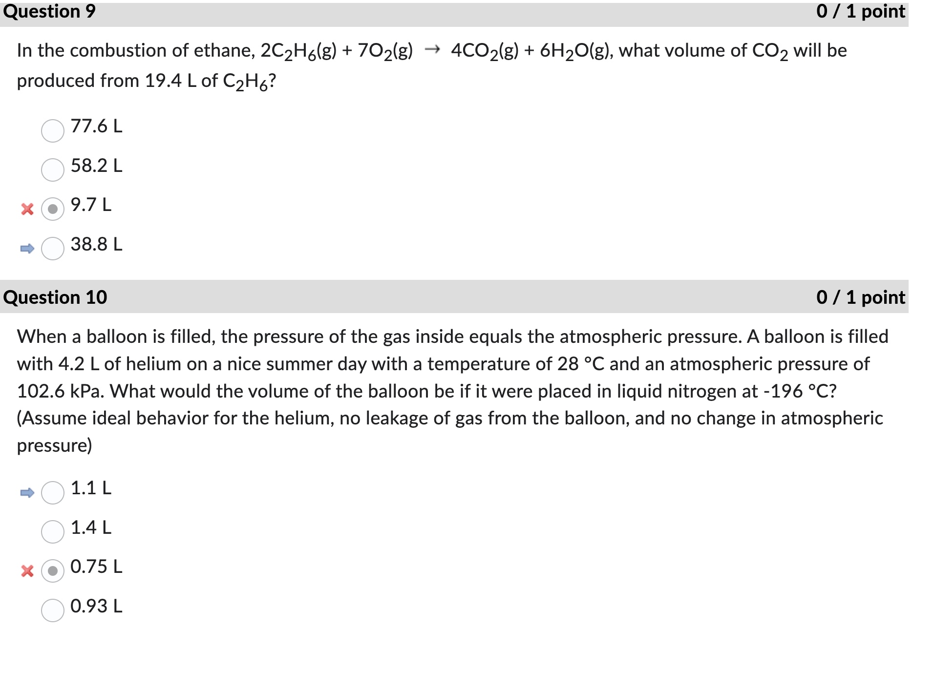 Solved In the combustion of ethane, 2C2H6( g)+7O2( g)→4CO2( | Chegg.com