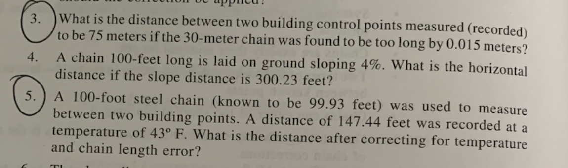 Solved 3. 4. What is the distance between two building | Chegg.com