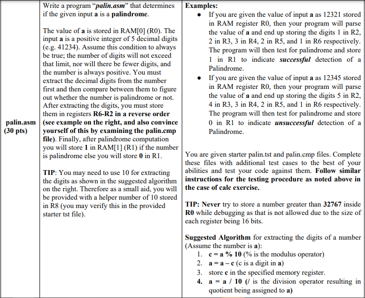 Solved In Hack Assembly create a program to detect if a 5 | Chegg.com