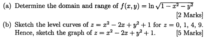 Solved (a) Determine the domain and range of | Chegg.com