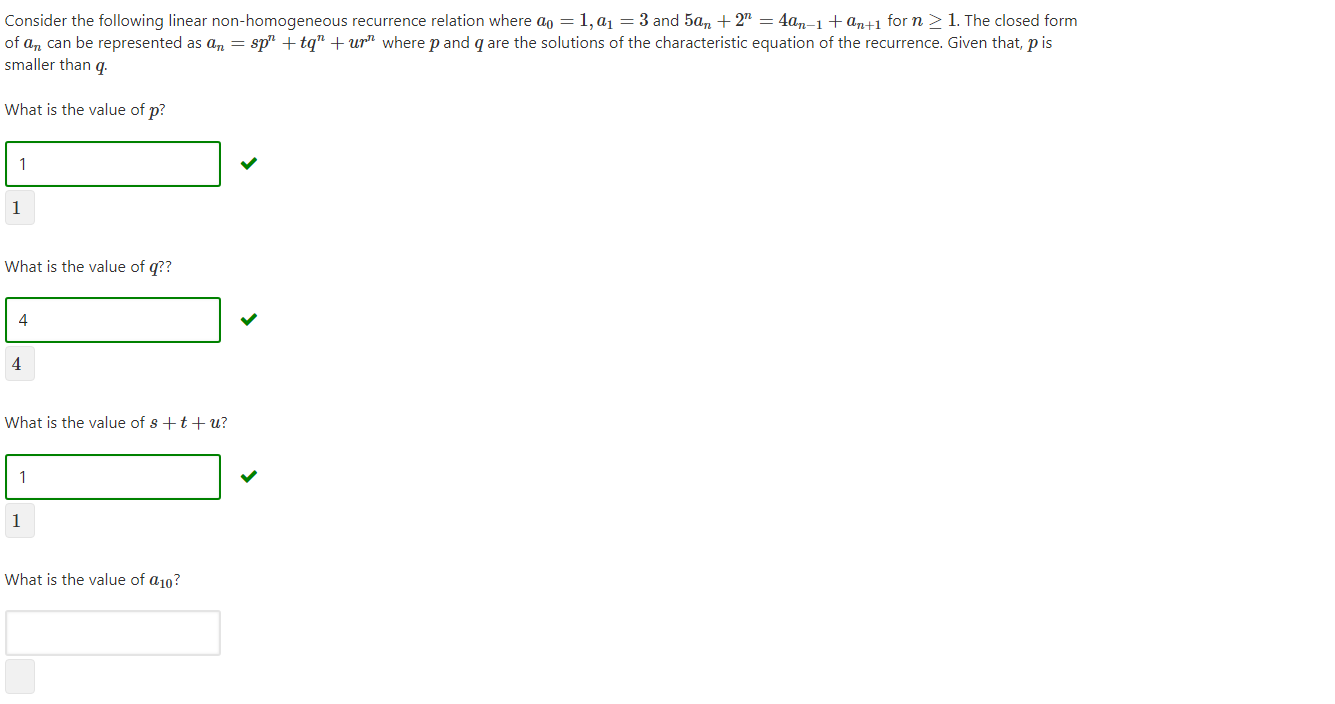 Solved Consider The Following Linear Non Homogeneous