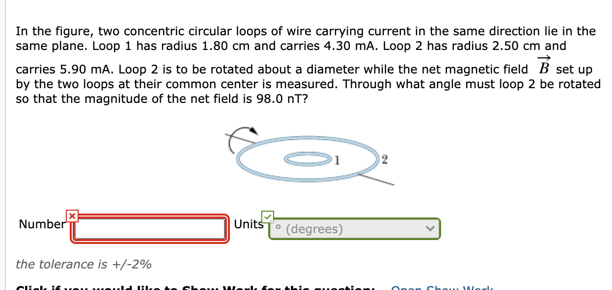 Solved In the figure, two concentric circular loops of wire | Chegg.com